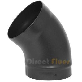 45 degree elbow (5 inch) matt black