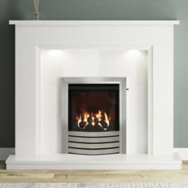 FLARE Collection by Be Modern Madalyn Marble Fireplace